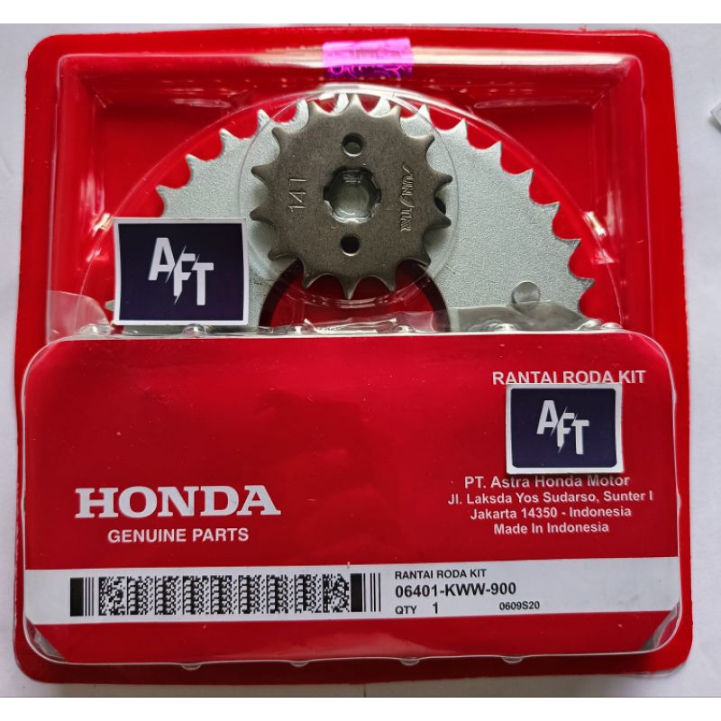 Jual paket gear set + rantai motor HONDA REVO 110 Revo absolute Revo fi ...