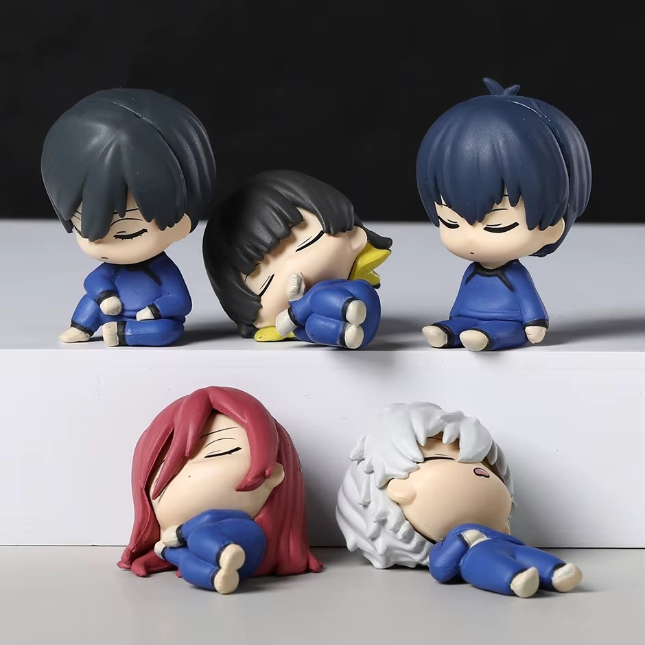 Jual READY STOCK Mini Figure Blue Lock Sleep Pajangan Kawaii Chibi ...
