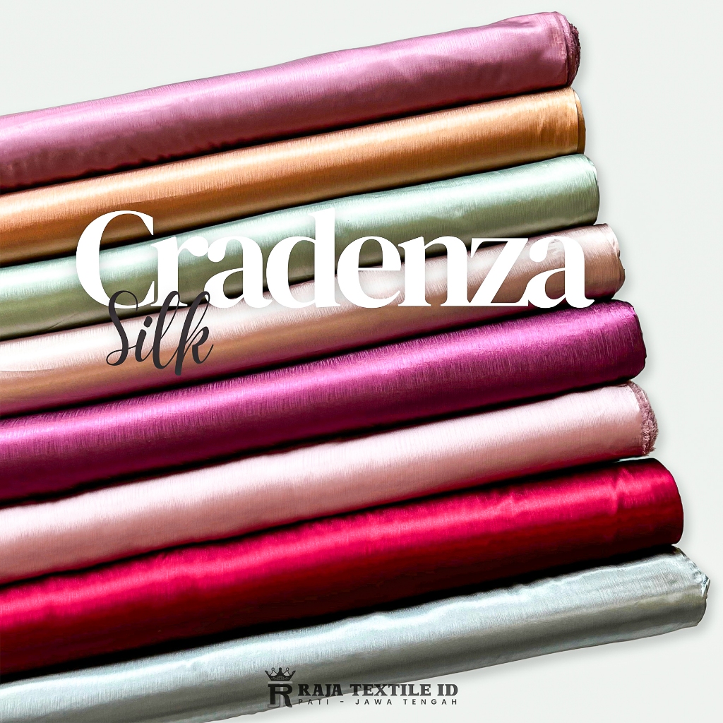 Jual Kain Cradenza Cardenza Credenza Shimmer Silk Bahan Satin Plisket ...