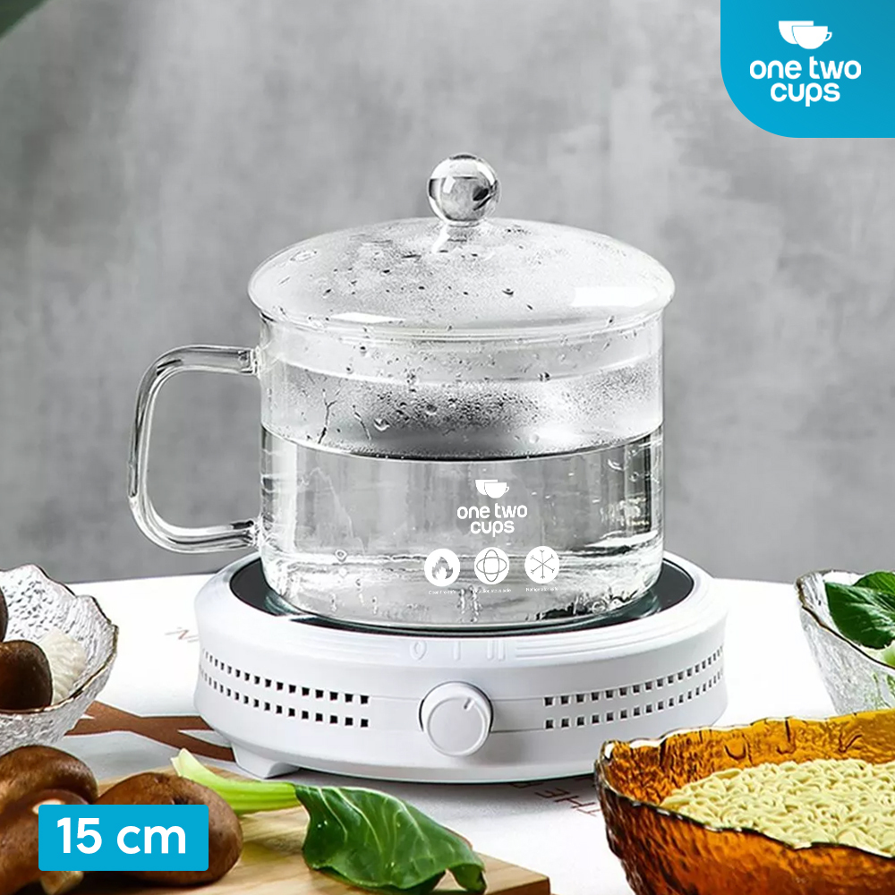 Jual One Two Cups Panci Kaca Glass Cooking Pot Tahan Panas Api Model ...