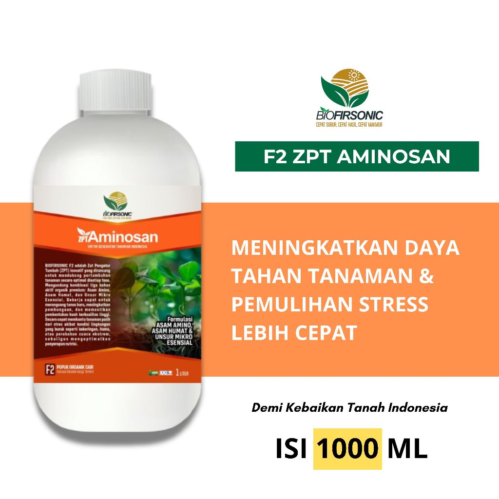 Jual BIOFIRSONIC F2 - Pupuk Organik Cair ZPT Aminosan - Asam Amino 1 ...