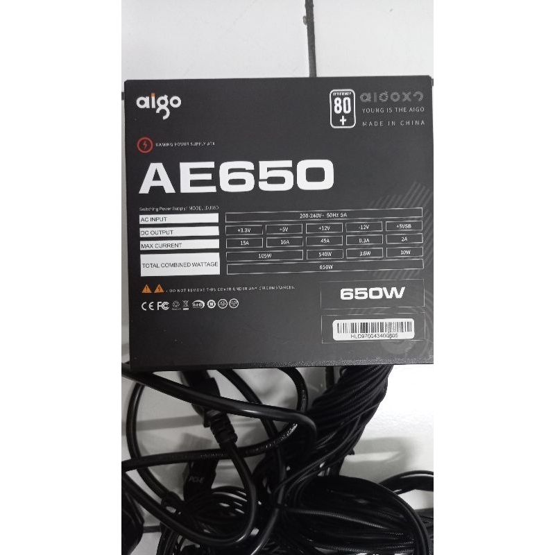 Jual Power Supply Aigo Darkflash AE650 - 650 Watt - Hitam | Shopee Indonesia