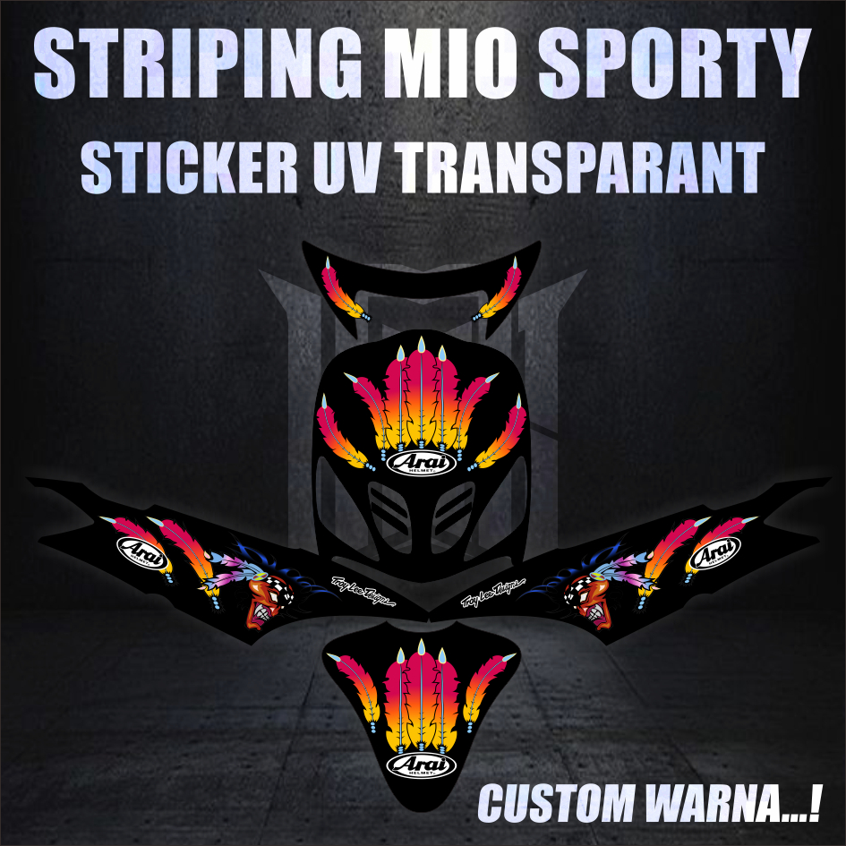 Jual STRIPING MIO SPORTY ARAI TRANSPARANT UV | Shopee Indonesia