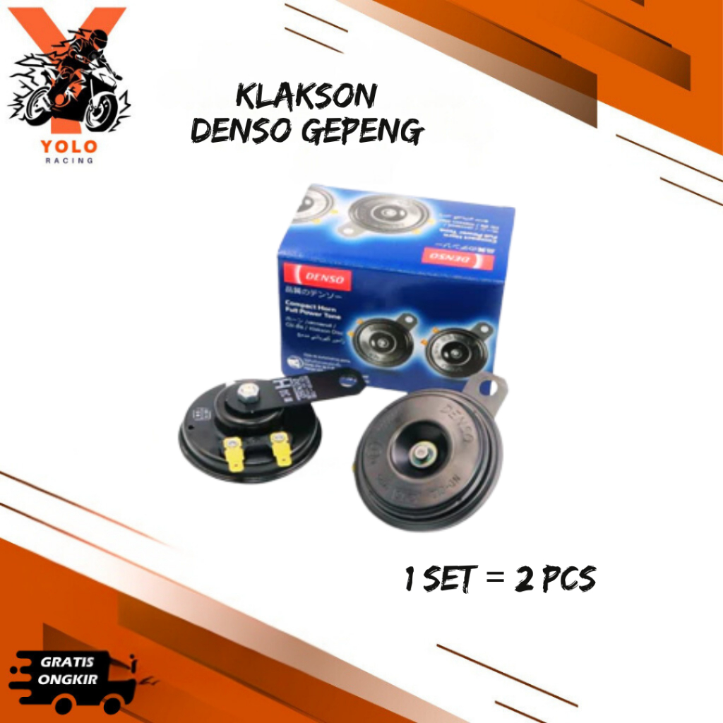 Jual KLAKSON DENSO COMPACT GEPENG KLAKSON MOBIL KLAKSON MOTOR | Shopee ...