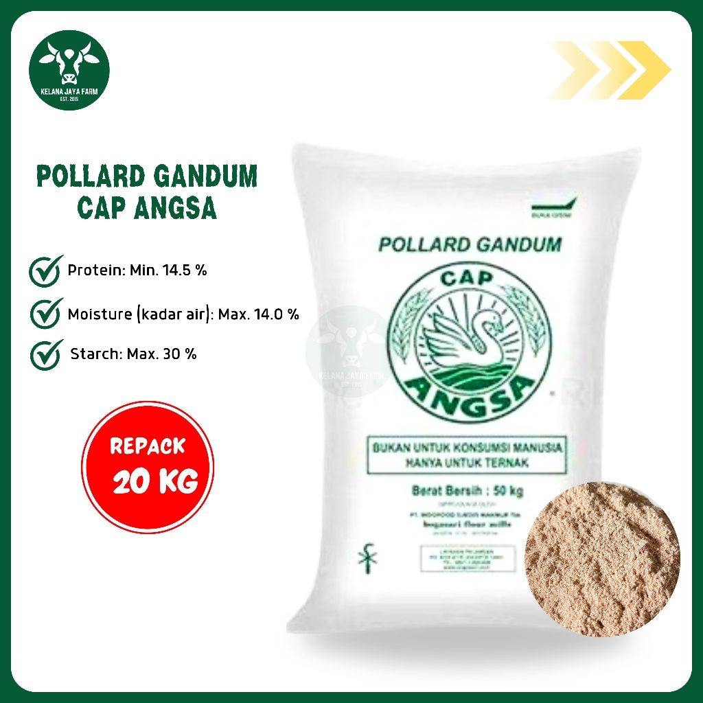 Jual Pollard Gandum Cap Angsa 20 Kg | Shopee Indonesia