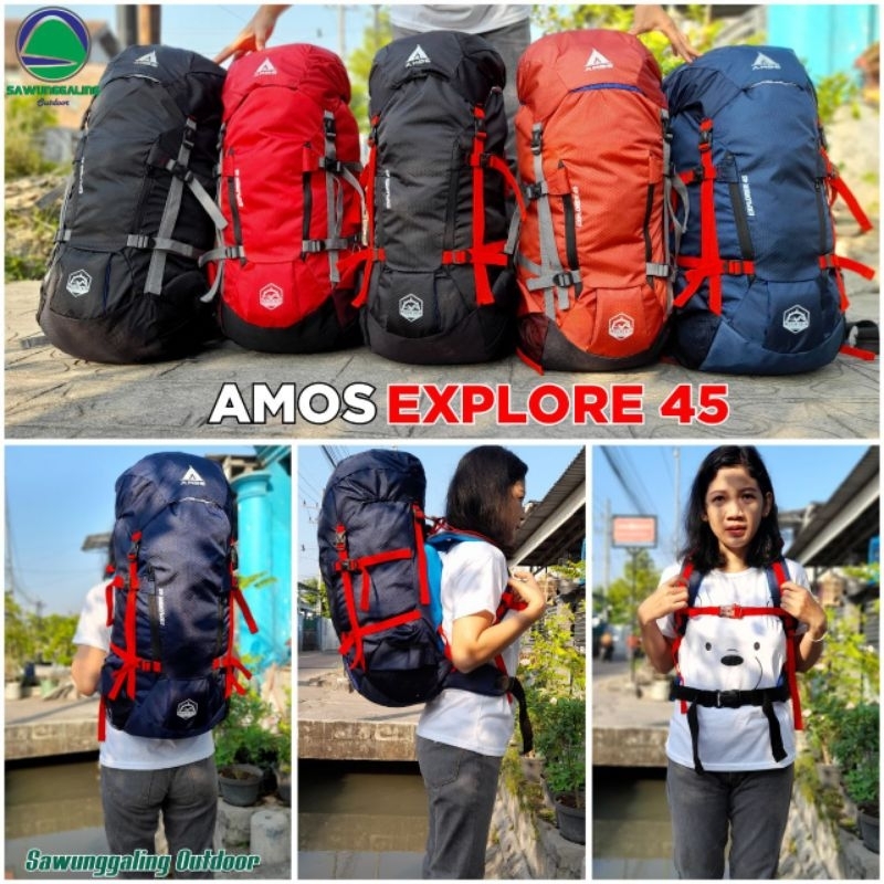 Jual Tas Pendaki Gunung 45L / Tas Keriel Carrier 45 Liter up 50L ...