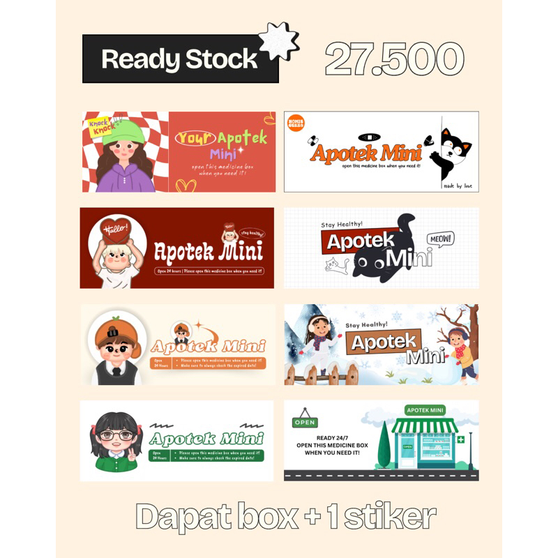 Jual Tinytiani | Apotek Mini | Medical Kit | Hampers | Emergency Box ...