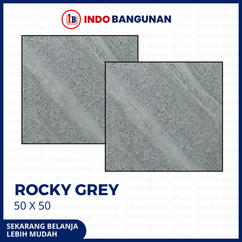 Jual KERAMIK ROCKY GREY 50X50 | Shopee Indonesia