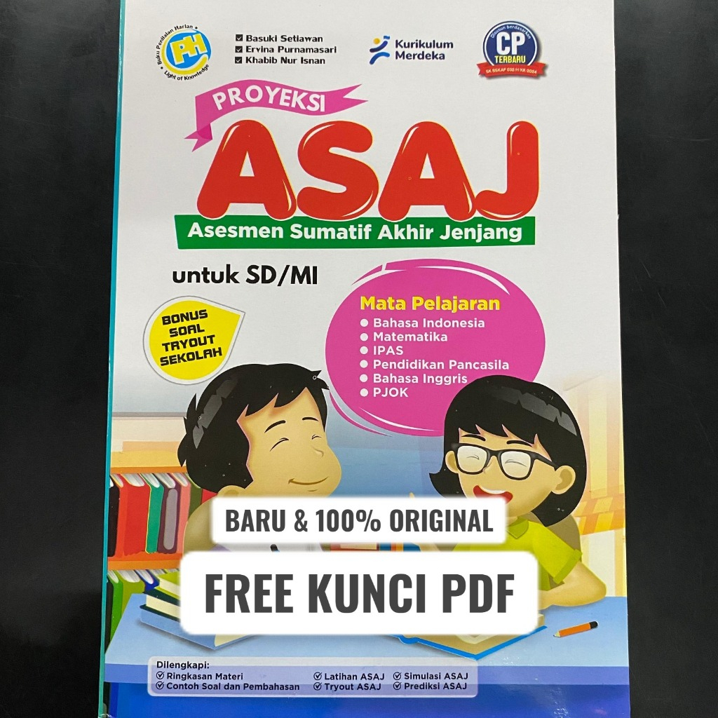 Jual BUKU UJIAN SEKOLAH SD KELAS 6 2025 : Proyeksi ASAJ Asesmen Sumatif Akhir Jenjang SD / MI ...