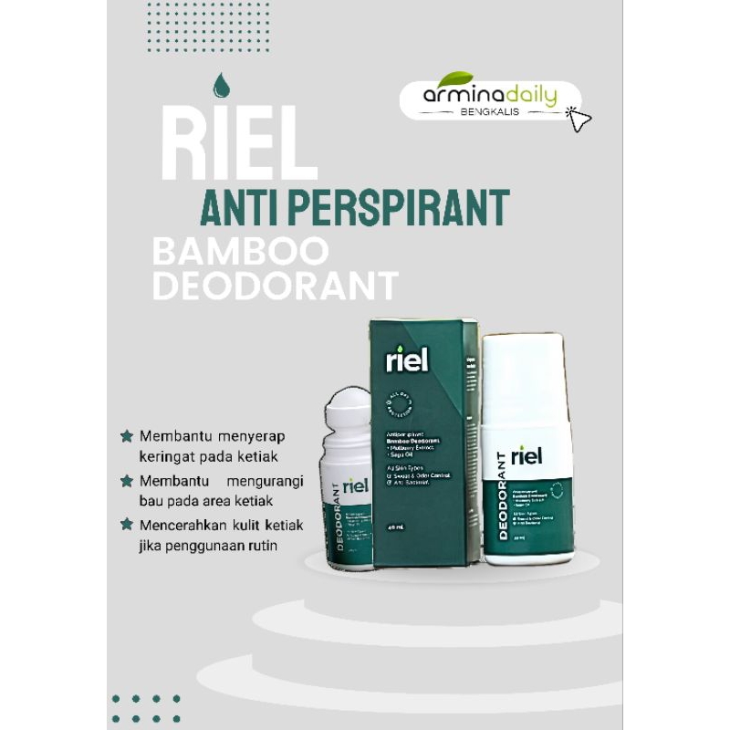 Jual Riel AntiPerspirant Bamboo Deodorant Arminadaily | Shopee Indonesia