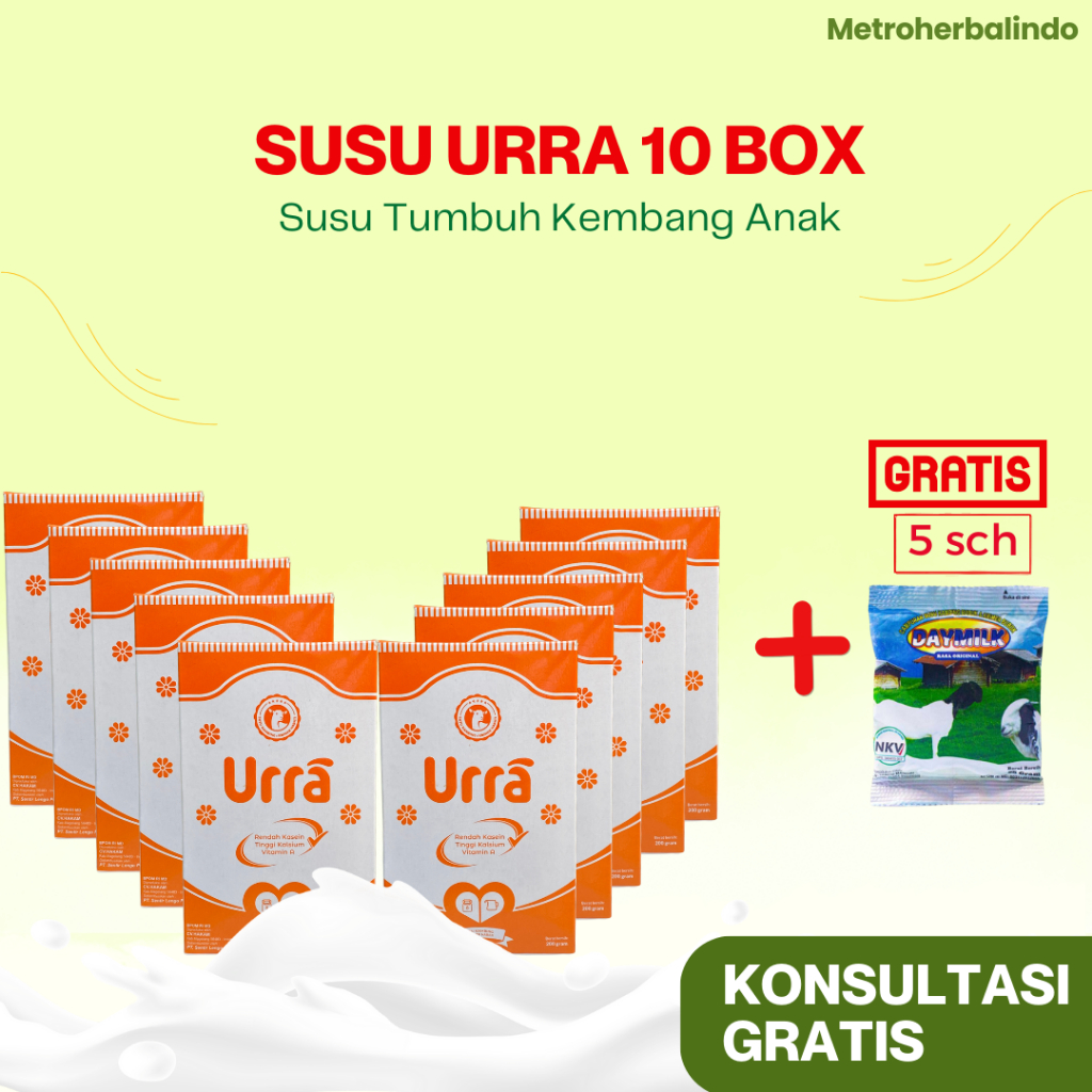 Jual Urra Susu Tumbuh Kembang Anak 10 Box | Shopee Indonesia