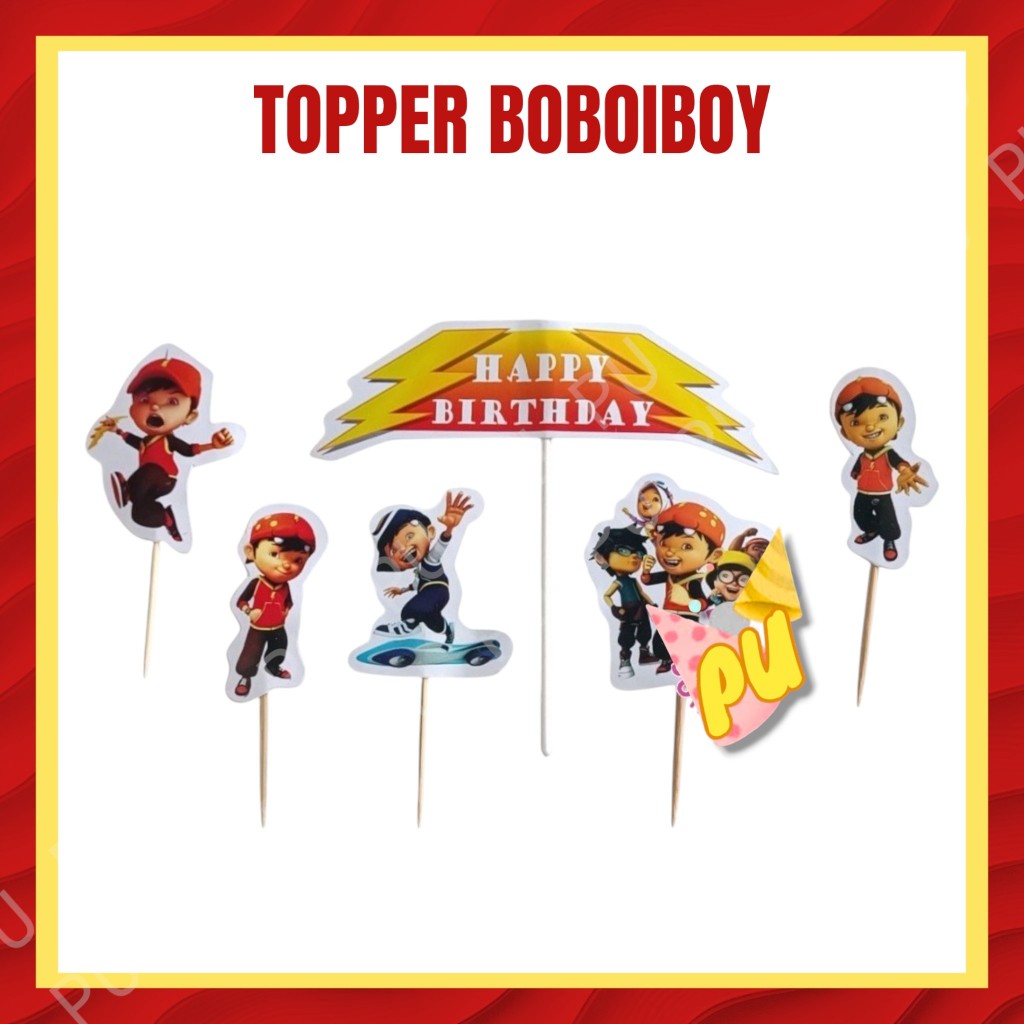 Jual Topper BOBOIBOY / Topper Kue Boboiboy | Shopee Indonesia