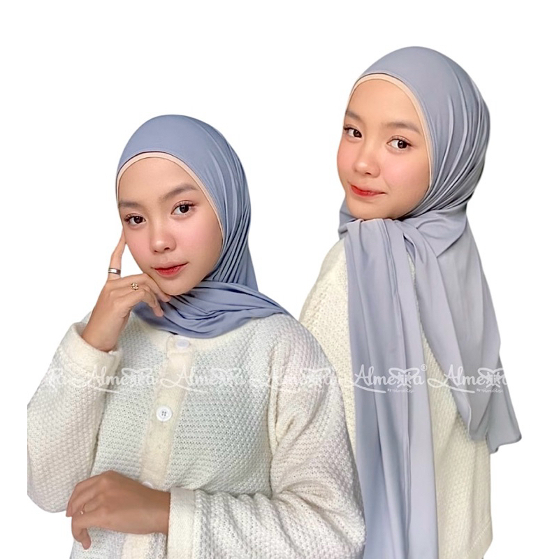 Jual Almerra-Hijab Pashmina Instan Oval Basic Premium | Pashmina Oval ...