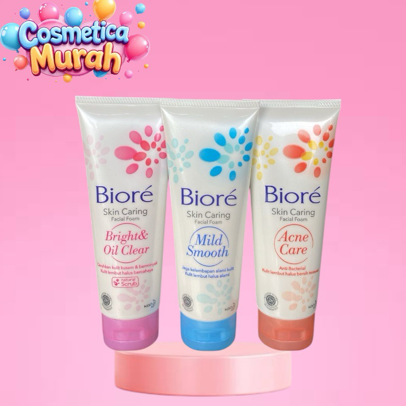 Jual cosmeticamurah - BIORE CARING CARE FACIAL FOAM 100 GR - SABUN ...
