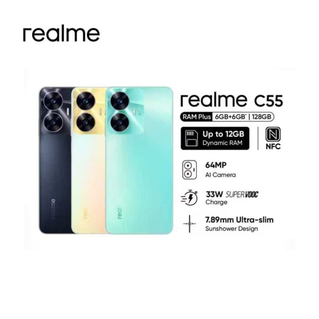 Jual [EX DISPLAY] Realme C55 6GB+6GB* | 128GB (64MP AI Camera | Up to ...