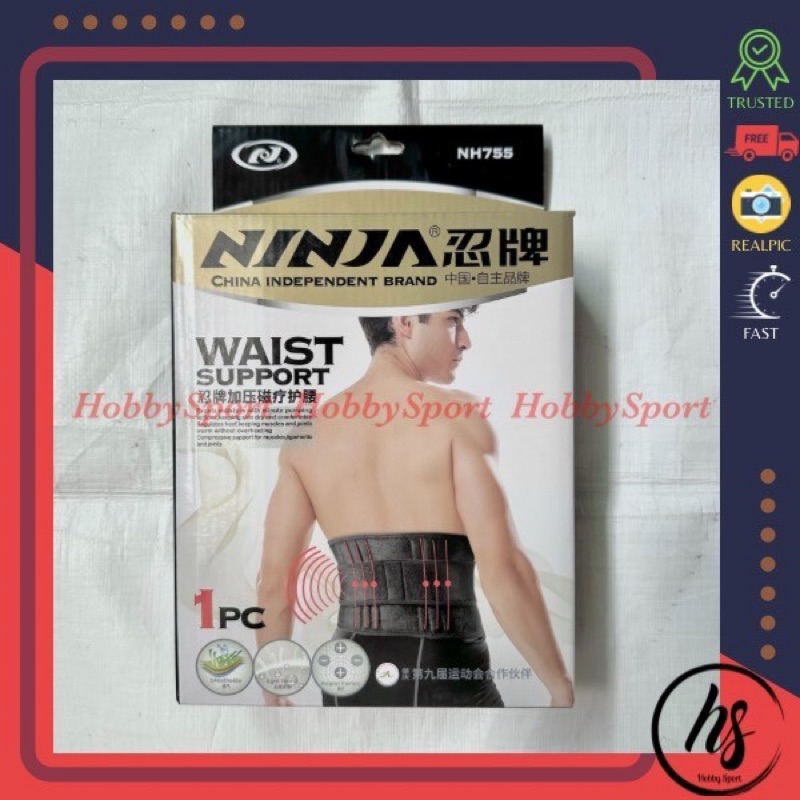 Jual Waist Support Ninja 755 Brace Belt Korset Lumbar Back Pain ...