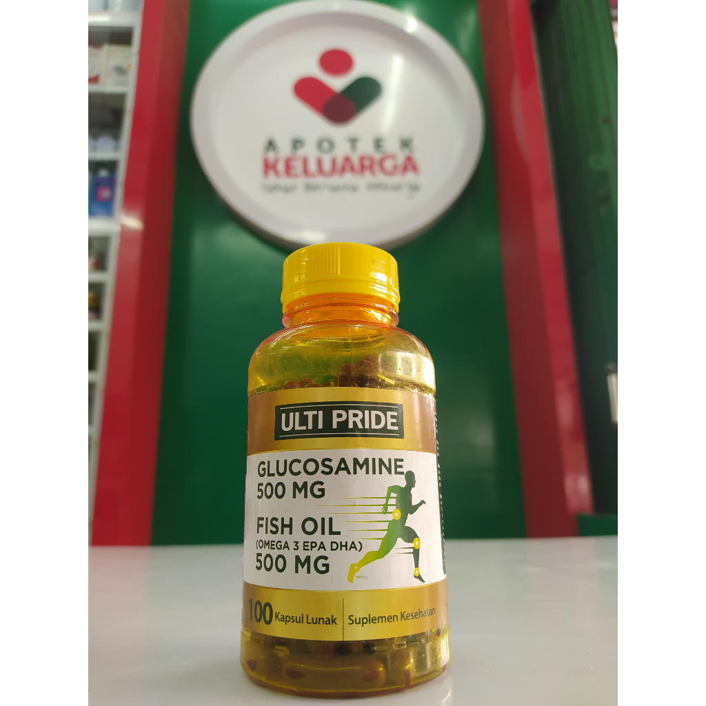 Jual ULTIPRIDE GLUCOSAMINE 500 MG FISH OIL (omega 3 EPHA DHA) 500 MG ...