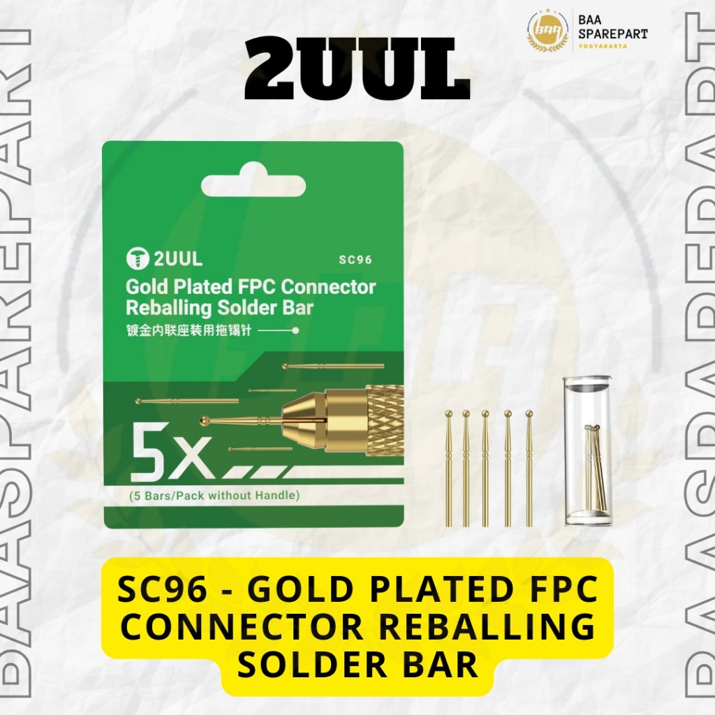 Jual 2UUL SC96 GOLD PLATED FPC CONNECTOR REBALLING SOLDER BAR | Shopee ...