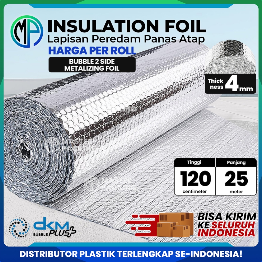 Jual Peredam Panas Atap Rumah / Bubble Insulation Foil Roll 120cm x ...