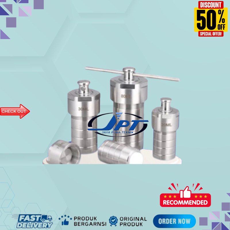 Jual Hydrothermal Autoclave Reactor Teflon Chamber Synthesis - 100ML | Shopee Indonesia