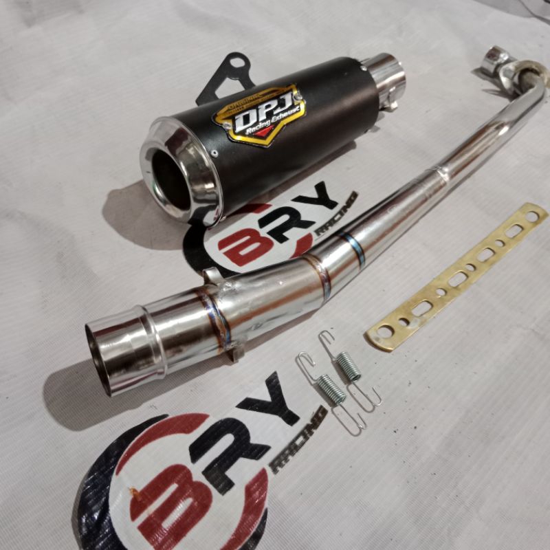 Jual knalpot racing DPJ GP 1 full bas buat motor supraa x 125,supra fit ...