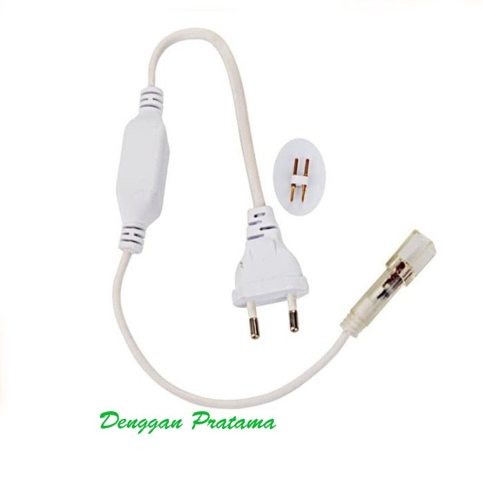 Jual Socket Adaptor Lampu Led Neon Flex 220V Soket Tipe Jarum | Shopee ...