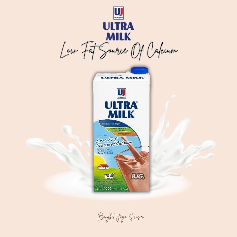 Jual Ultra Milk Low Fat Chocolate Susu UHT 1000ml | Shopee Indonesia