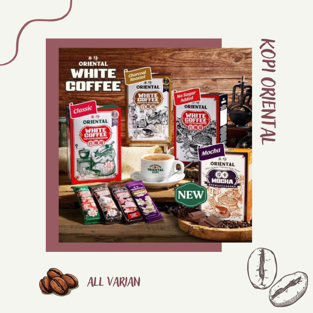 Jual ORIENTAL White Coffee Premix | Kopi putih khas Malaysia | 100 % ...