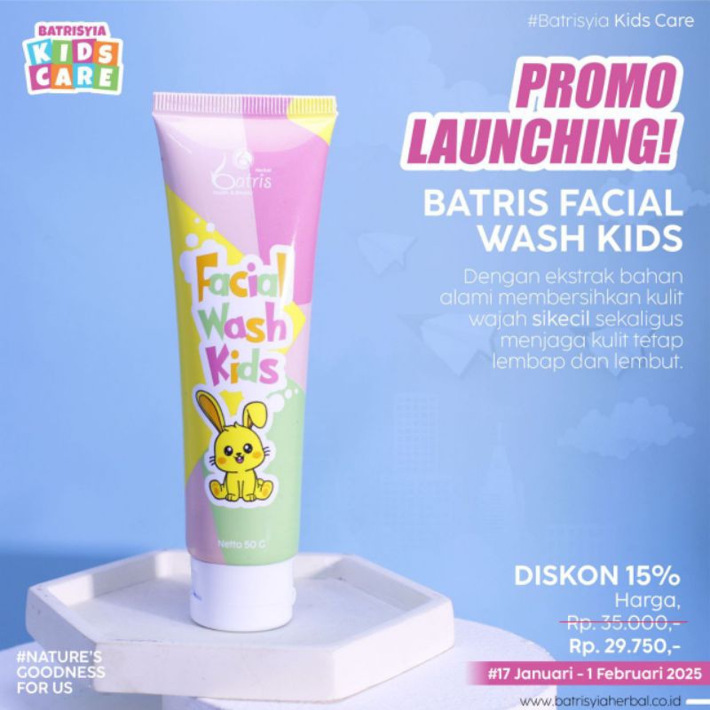 Jual Face wash kids Batrisyia 50 ml | Shopee Indonesia