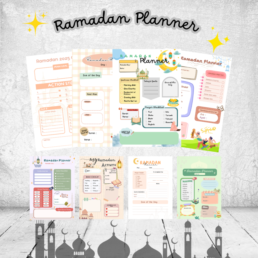 Jual 1 Set Ramadan planner/Jurnal ramadan/Daily ramadan/Harian ramadan ...