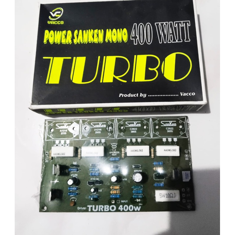 Jual Kit Driver Turbo Power Amplifier Mono 400W TURBO 400 Safari Modif ...