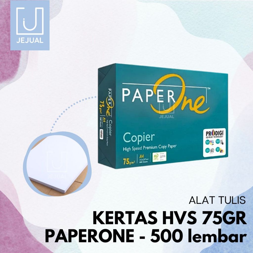Jual Kertas HVS A4 Paperone 75 gr 500 Lembar/ 1 Rim Kertas A4 Paper One | Shopee Indonesia