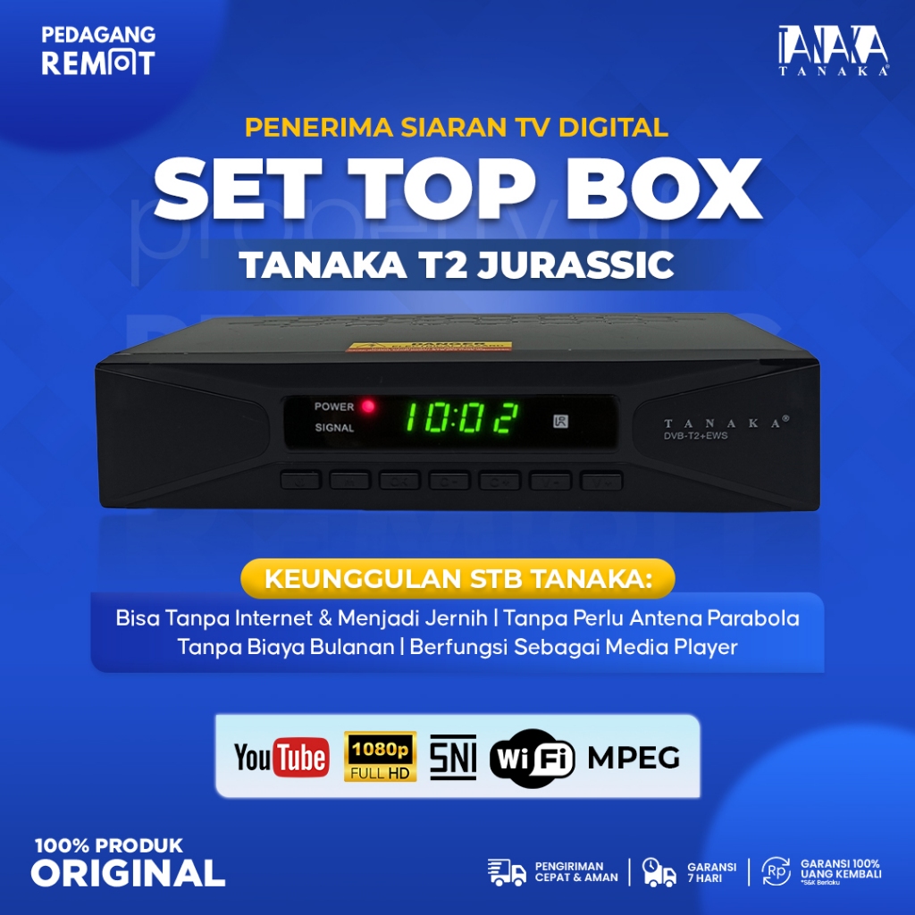 Jual Set Top Box Tanaka T2 Jurassic / STB Tanaka T2 Jurassic Full HD 1080 Body Metal | Shopee ...