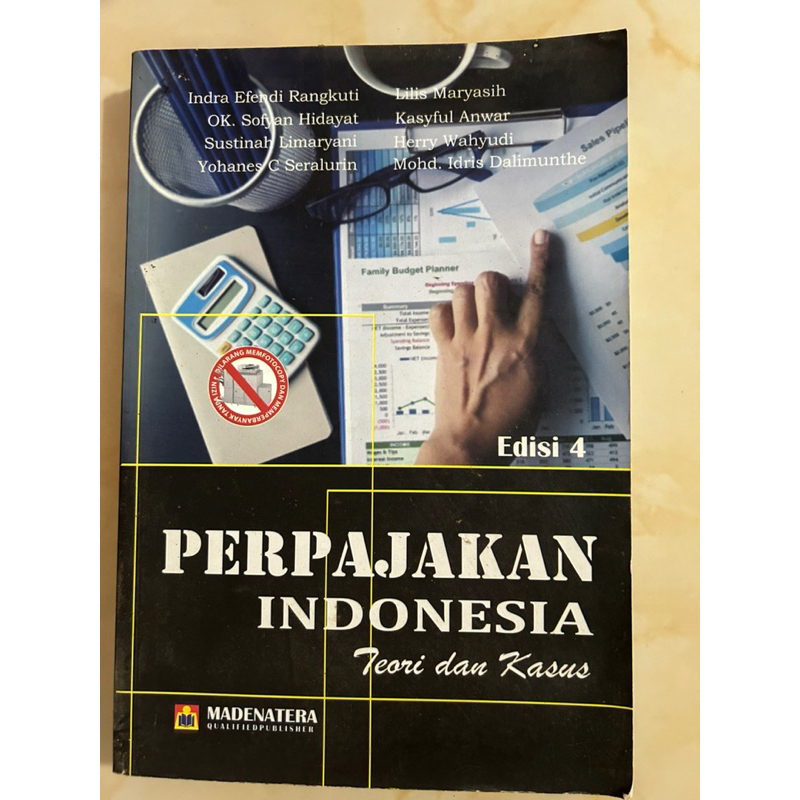 Jual Buku Perpajakan Indonesia teori dan kasus ( Penerbit : Madenatera ) | Shopee Indonesia