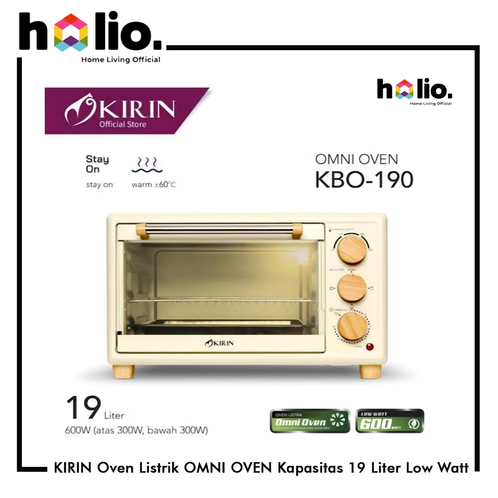 Jual Holio KIRIN Oven Listrik OMNI OVEN Kapasitas 19 Liter Low Watt KBO ...