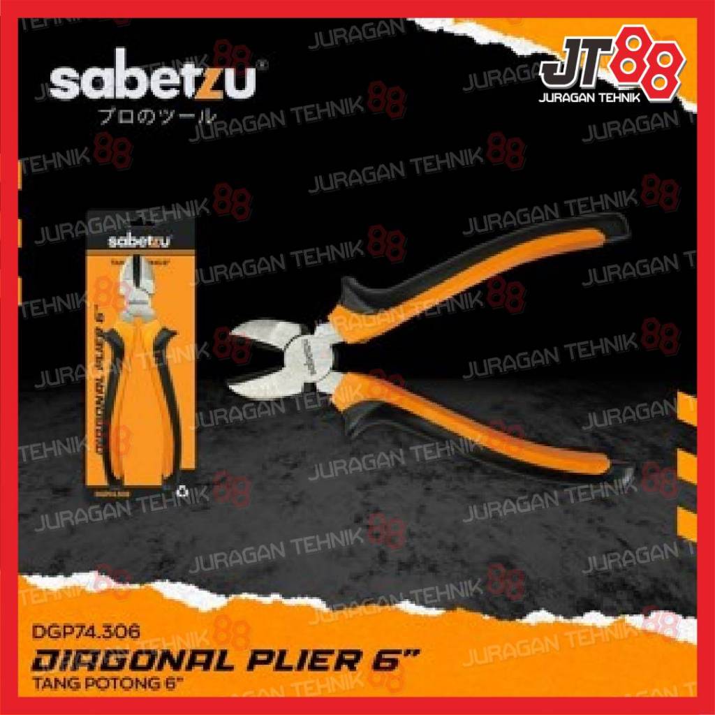 Jual SABETZU Tang Potong 6" Diagonal Sharp Cutting Plier Size 6 Inch ...