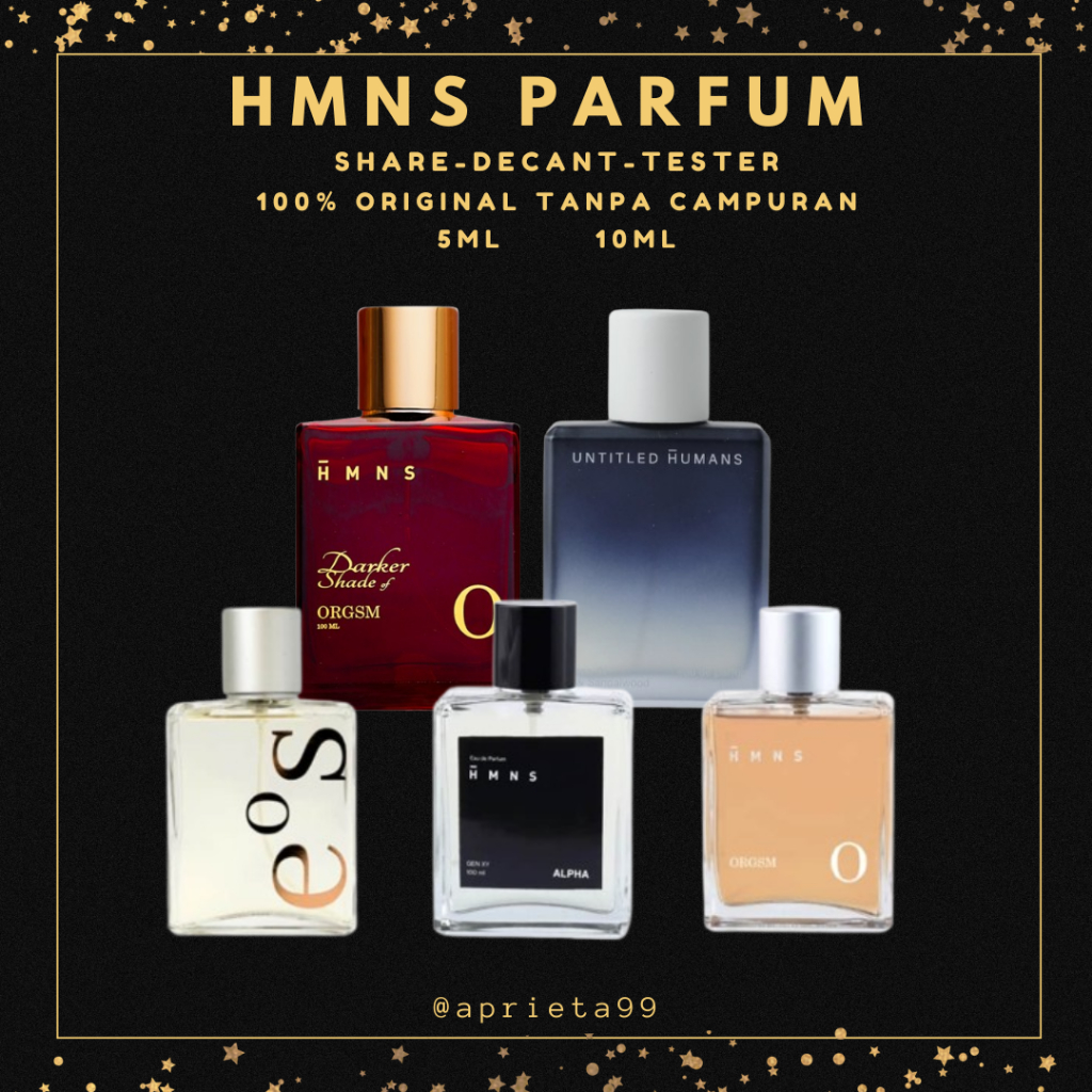 Jual HMNS DECANT PARFUME - 5ML TRAVEL SIZE PARFUM (ORGASM, EOS, ALPHA ...