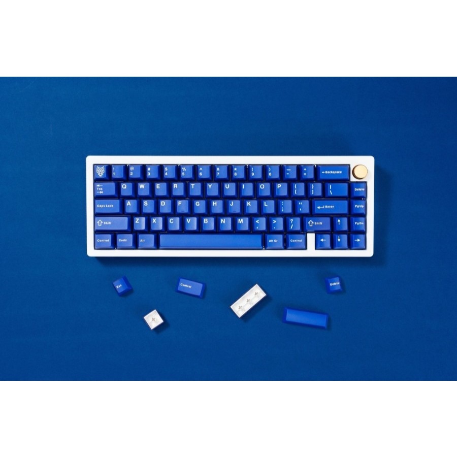 Jual PBTFans Klein Blue Clone ABS Doubleshot Cherry Profile Keycaps Set ...
