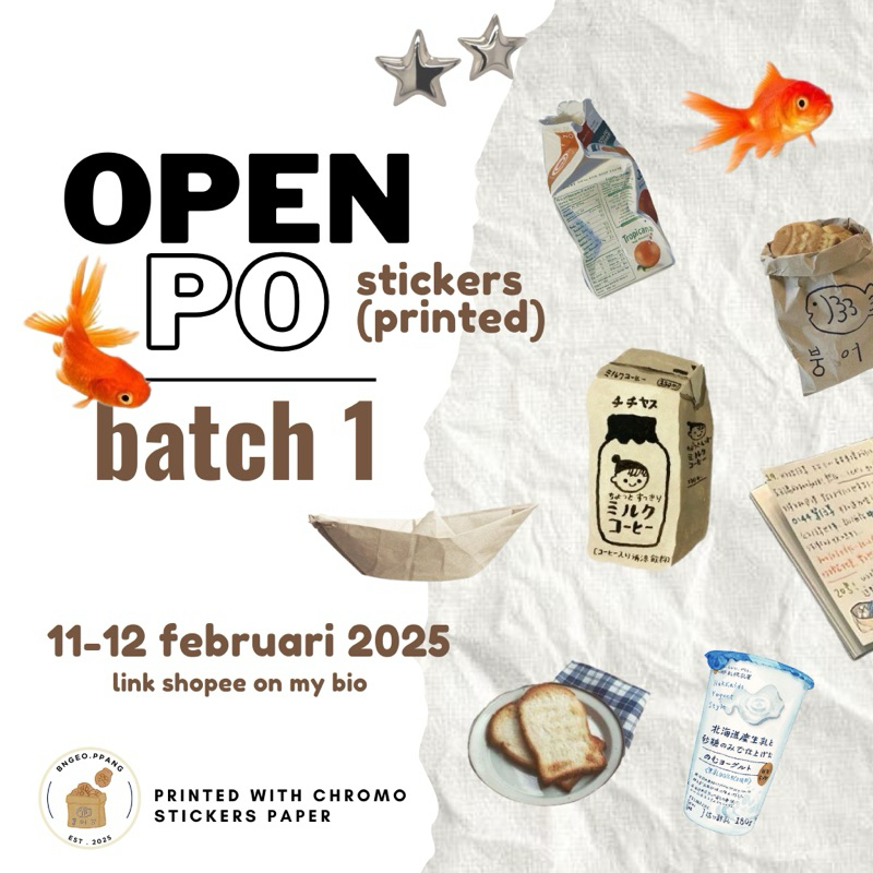 Jual PO STICKERS (printed) BATCH 1 LANGSUNG PESAN !! (BACA DESKRIPSI ...