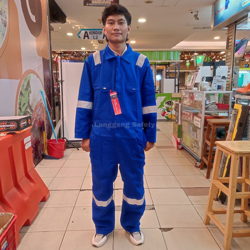 Jual Wearpack Coverall Nomex IIIA / Anti Api Biru - M | Shopee Indonesia