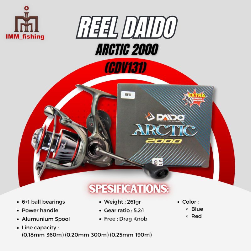 Jual REEL DAIDO ARCTIC | Alat Gulungan Pancing | Spinning | Shopee ...