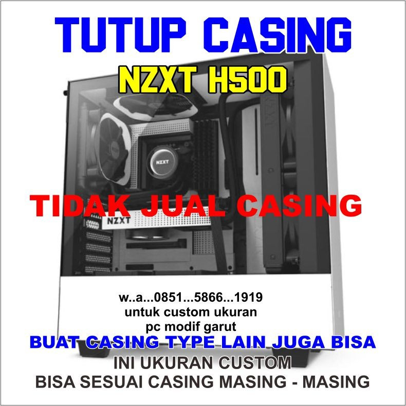 Jual side panel casing pc NZXT H500 HANYA TUTUPNYA SAJA | Shopee Indonesia