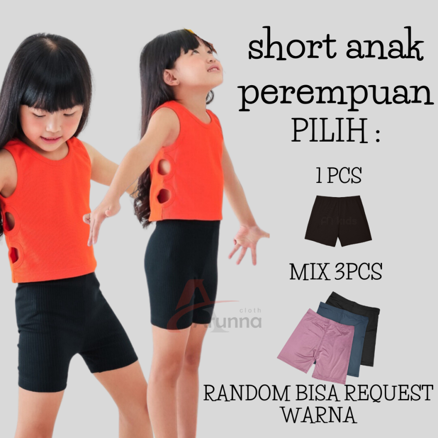 Jual Hot pants anak perempuan Daleman Celana Pendek TK SD Bahan Spandek Premium | Shopee Indonesia