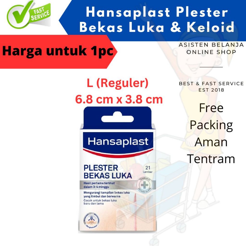 Jual Hansaplast Plester Bekas Luka Menghilangkan Luka dan Plester Anti ...