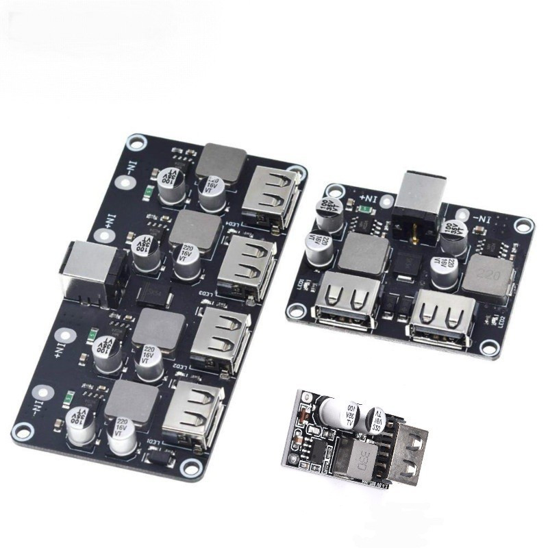 Jual modul charge 2 3 4 usb hitam modul charger QC 3.0 quick charger ...