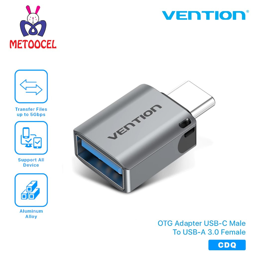 Jual Vention OTG Type C Adapter USB 3.0 Female to USB C Male CDQH0 ...