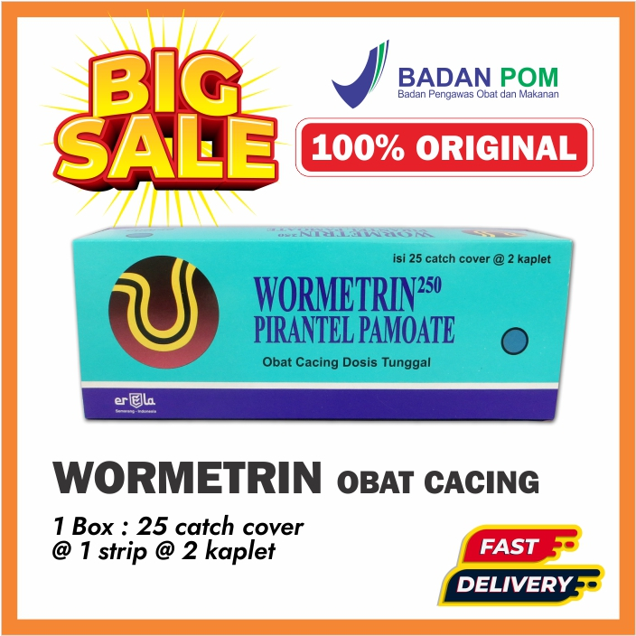 Jual Wormetrin Kaplet Obat Cacing - 1 Box 50 Kaplet | Shopee Indonesia