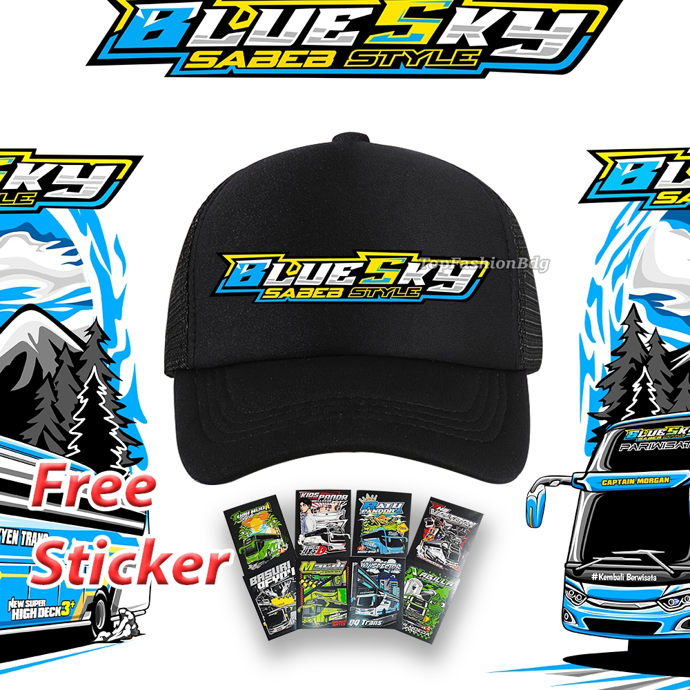 Jual Topi Anak Bus BLUE SKY JETBUS 5 Topi Anak Lak-Laki Vektor Bus Mania 3-12 Tahun | Shopee ...
