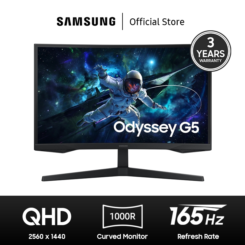 Jual Samsung Gaming Monitor 32" Odyssey G5 G55C QHD 165Hz Curved ...