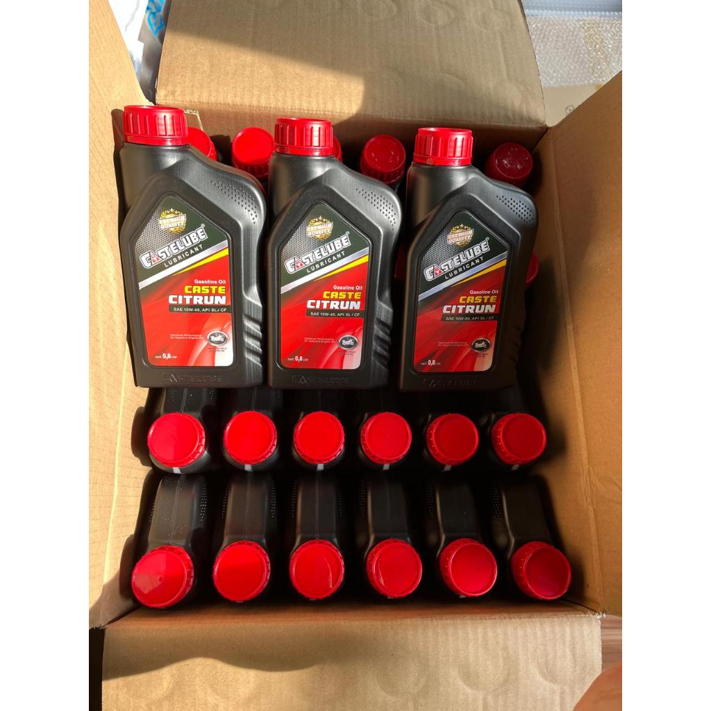 Jual 1 Dus Oli Castelube Citrun 10W-40 Kemasan 800 ml isi 24 botol ...